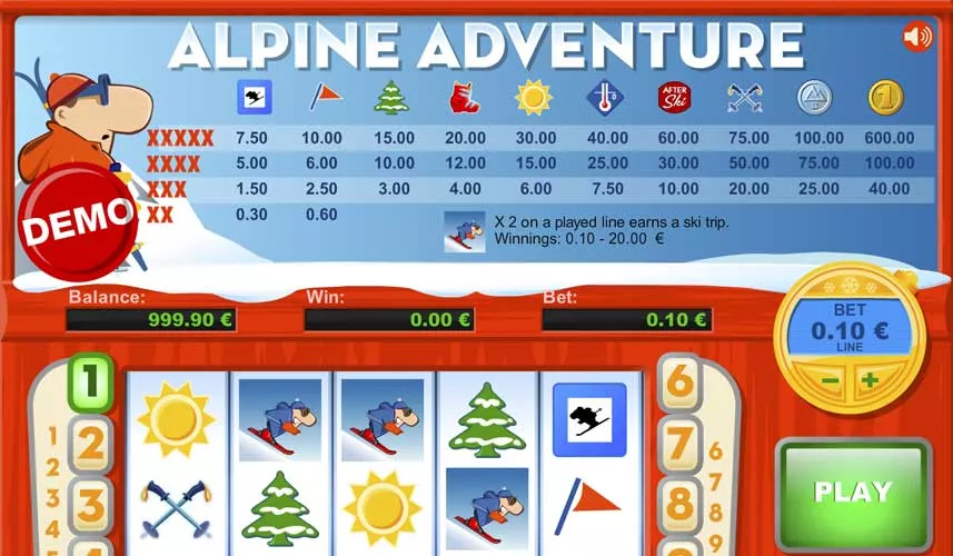 Alpine Adventure - Slot från Paf